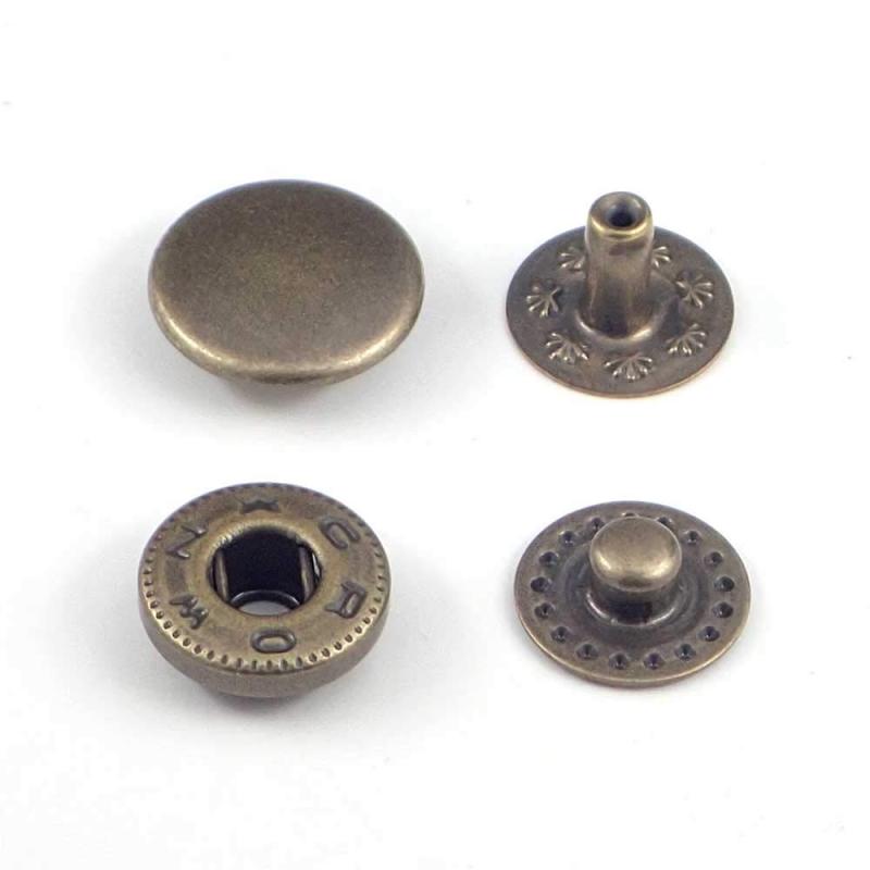 バネホック 中 No.2 11.5mm 30セット頭径：約11.5mm