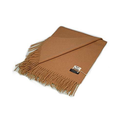 Acne Studios(アクネ ストゥディオズ) マフラー レディース スカーフ ストール 大判 無地 秋冬 ウール 全10色 Canada Scarf ショッパー付属 (Caramel Brown) [並行輸入品]サイズ 200 x 7...