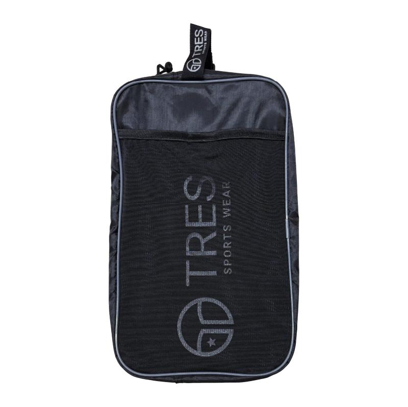 [TRES SPORTS WEAR] シューズケース 多機能 ハイカット対応 靴袋 スポーツ サッカー バレー 卓球 野球 バスケ ゴルフ 黒ハイカットシューズ対応：高さのあるバッシュやスパイクもすっぽり収納できる、ゆとりあるサイズ感。便利...