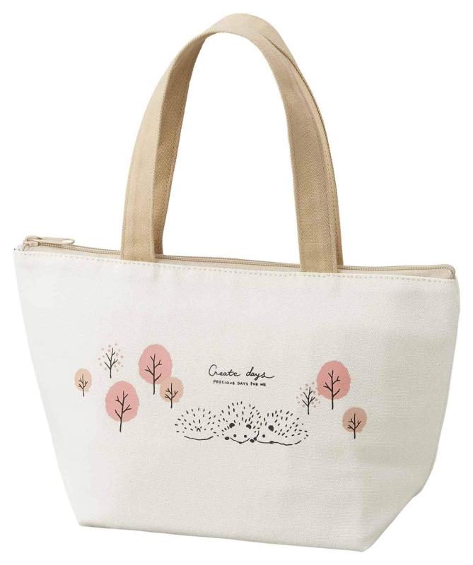 OSK(オーエスケー) 弁当袋 ヘッジホッグ ランチトートバッグ 保冷 ファスナー付き おしゃれ かわいい シンプル 男女兼用 子供用 学生 大人用 TB-14サイズ:横31.0×縦19.0×マチ10.5cm素材:本体・持ち手/綿100%、...