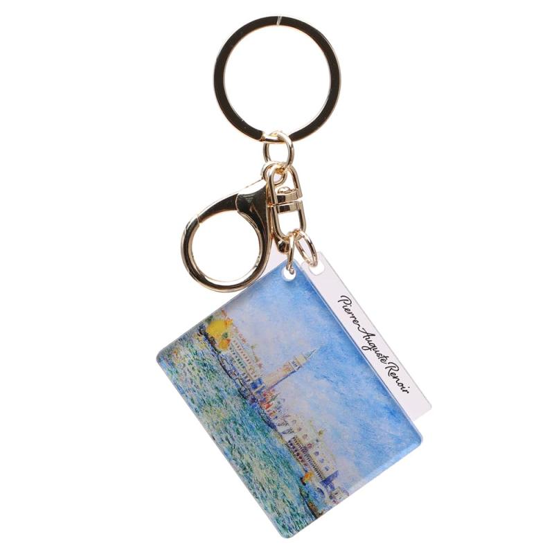 [ONLYOU] アクセサリー チャーム キーリング キーホルダー 飾り バッグチャーム シンプル おしゃれ かわいい 大きめ アクリル ミラー 鏡 絵画 名画 イラスト Doges' Palace Venice ピエール素材：アクリル・ア...