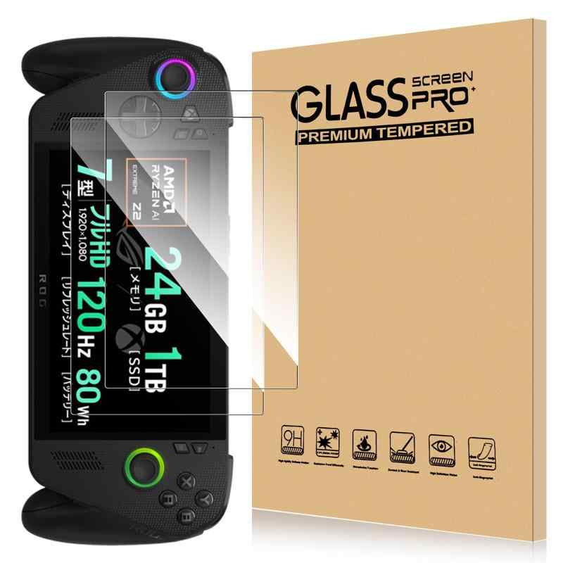 【2枚入り】For ASUS ROG Xbox Ally/ROG Xbox Ally X ガラスフィルム 保護フィルム 指紋防止 9H硬度 salywin 衝撃保護 透明感良し 撥水撥油 気泡ゼロ 飛散防止 ROG Xbox Ally/RO...