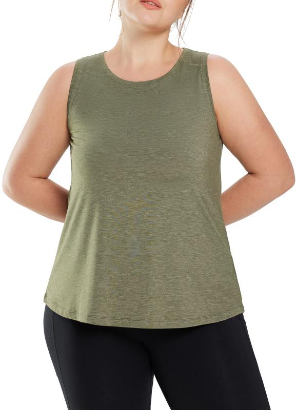 バリーフ(Baleaf) レディース タンクトップ ランニング シャツ ノースリーブ スポーツ トップス ヨガ ジム ワークアウト トレーニングウェア 吸汗速乾 抗菌防臭【優れた柔らかさ】このノースリーブトップは66.7%ポリエステル、29...