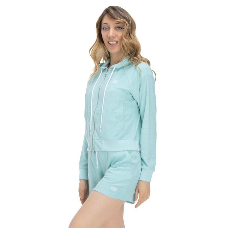 [レオーネ1947 アパレル] フルジップ フーディー SPONGE SILENCE WORK レディースサイズ： Sサイズ (バスト：76～80cm)素材：ポリエステル100%フロントポケットあり フルジップタイプイタリア ボクシングブラ...