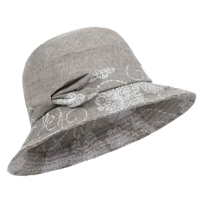 [Afindern] シニア 帽子 レディース 春夏 婦人帽子 バケットハット 日よけ お花飾り エレガント 和風 つば広 小顔効果 紫外線対策 おばあちゃん お母さん 中年 年配 高齢者 プレゼント お出かけ【商品仕様】サイズ：頭周り約5...