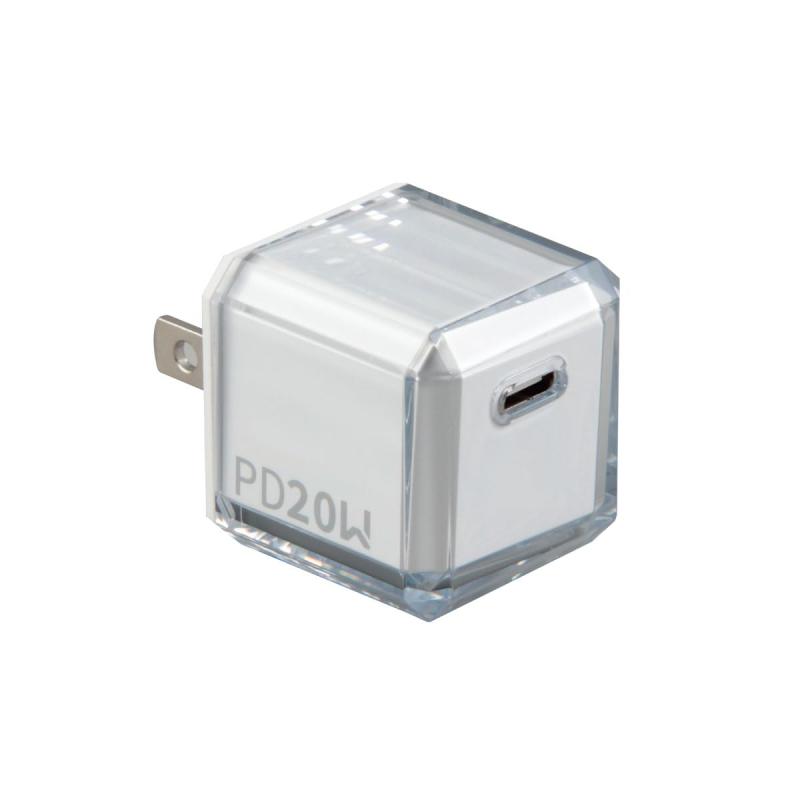 GOLNY 充電器 Type-C 1ポート PD20W PSE認証品 白 GL-AC20A-C1-WH急速充電：USB PD対応の最大20W出力でスマートフォンを急速充電クリアデザイン：透明感のあるクリアデザインで洗練された印象に軽量・コン...