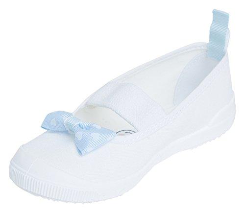 Angel Smile リボン付き上履き ハートブルー ASSS2016011