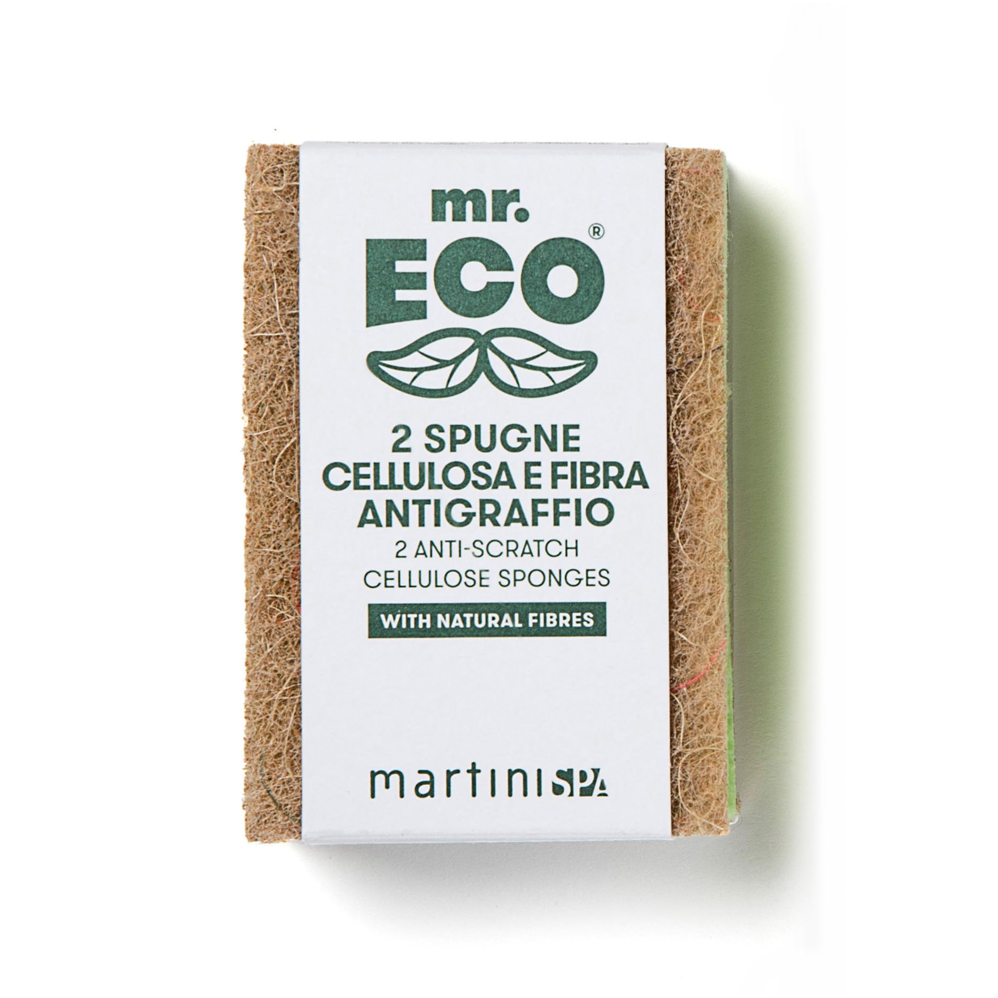 イタリアMartini S.P.A.社のmr.ECOシリーズのスポンジです。。天然植物繊維を原料とするセルロースと、サイザルとリサイクルしたPET繊維(ソフト)を使用しています。 セルロース製のスポンジは、吸水力が抜群で、洗剤なしでも汚れを...