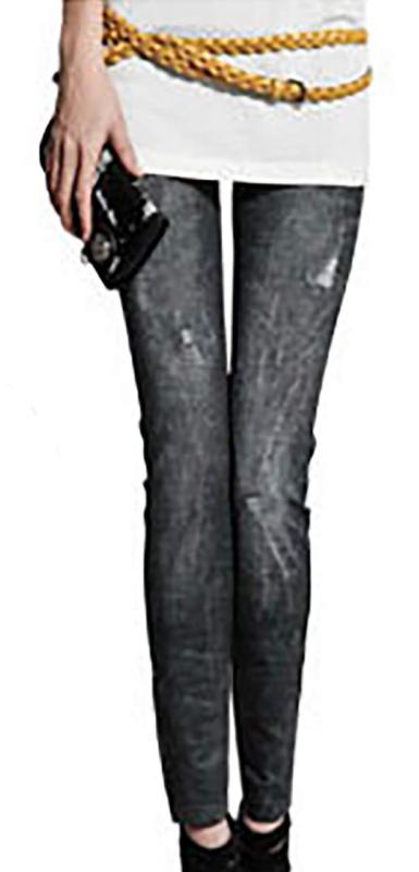 [ネクストグランツ] レディース レギンス デニム 柄 ストレッチ パンツ スパッツ様々なデニムプリントが目を引くレギンスシンプルトップスやロンタン、チュニックに合わせてあなたらしいスタイルを手に入れて通気性のよいメッシュ素材でよーくストレ...