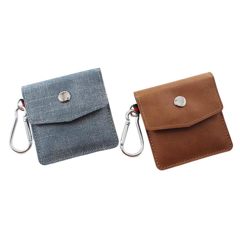 携帯灰皿 2枚セット 携帯用吸殻入れ カラビナ付き 高級EVA 防水 耐火 耐高温 灰皿 ポケット入れ 小型 密閉 携帯はい皿 PU 収納ポーチ 便利 軽量 屋外 喫煙所用 誕生日 父の日 プレゼント