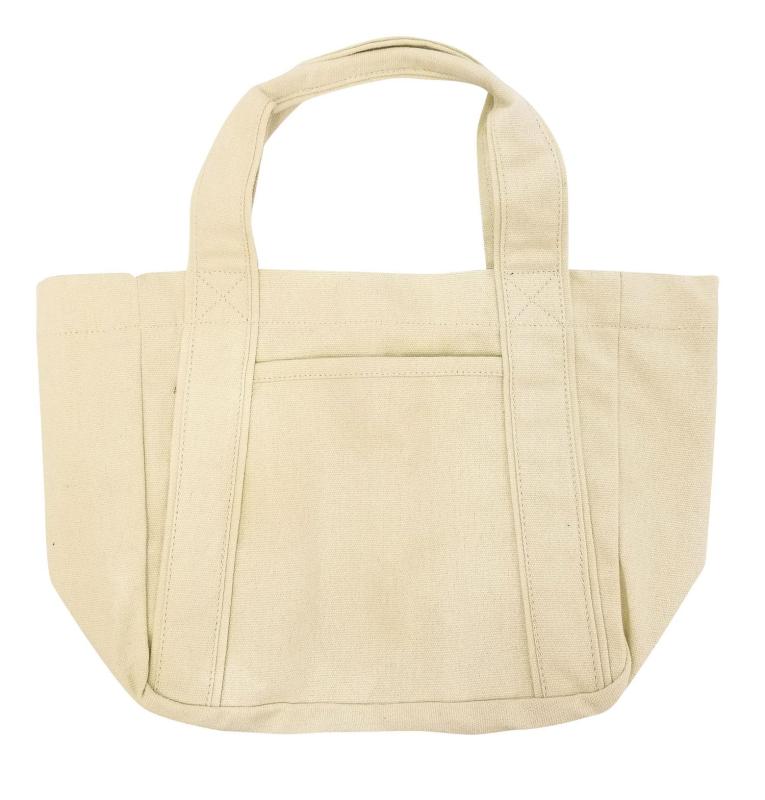 ミニトートバッグ メンズ レディース 無地 綿 布 小さめ キャンバス 厚手 コットン おしゃれ ツートン カラー 無地