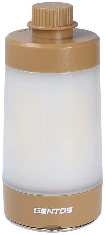 GENTOS(ジェントス) LED ランタン 単3電池式 300ルーメン ペットボトルサイズ 高輝度 暖色COB 3段階調光 エクスプローラー EX-434B キャンプ アウトドア ライト 照明 防災サイズ:約直径65×141mm、本体重量...