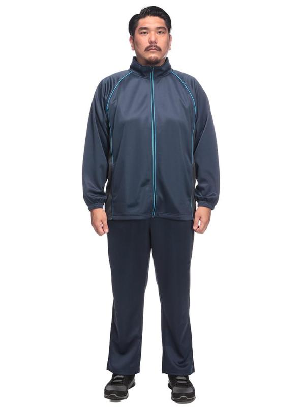 [B＆T CLUB] サカゼン (ビーアンドティークラブ) ジャージ セットアップ 3L 4L 5L 6L 7L 8L 9L 吸水速乾 抗菌 防臭 トラックジャケット ロングパンツ 上下セット大きいサイズ メンズ 長袖 スポーツ サカゼン商...