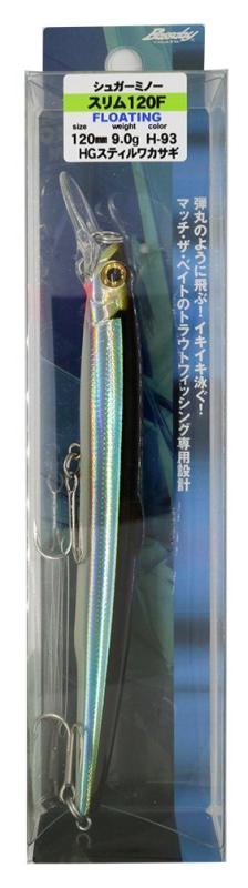 Bassday(バスデイ) ルアー シュガーミノースリム 120F H-93 HGスティルワカサギ.Length:120mmWeight:9.0g