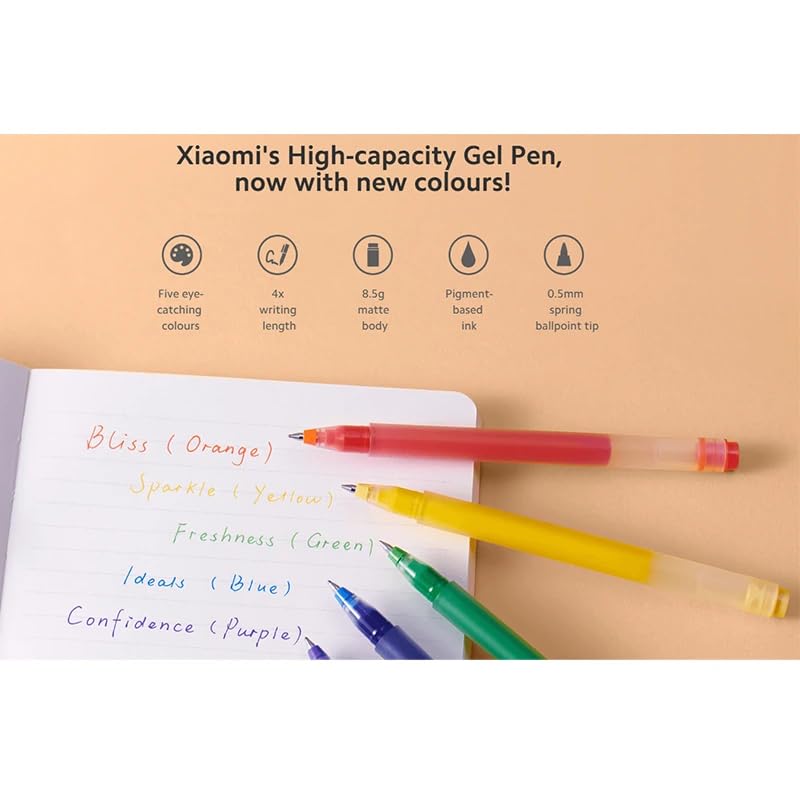 Xiaomi大容量ゲルペン(5本パック)Xiaomi大容量ゲルペン(5本パック) / 1 Count (Pack of 1)