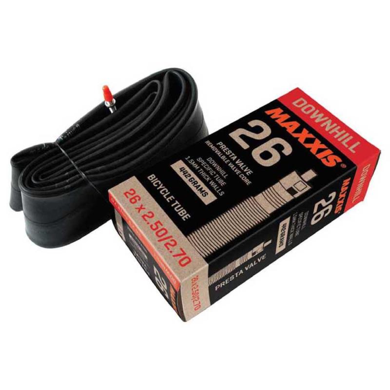 MAXXIS(マキシス) DH TUBE 26×2.5/2.7 仏 48 mm IB68562200サイズ: 26×2.5~2.7重量: 449gバルブ: 仏式(48mm)バルブ: 仏式(48mm)
