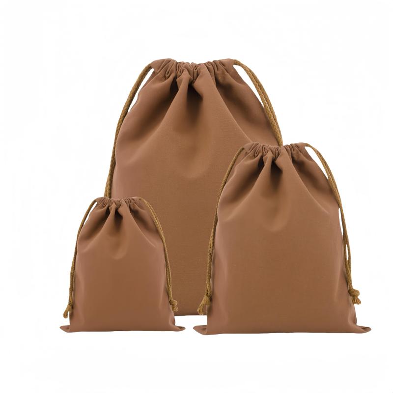 XINYUELI 巾着袋 無地 大 （S，M，L， 3枚セット）巾着 無地 帆布 旅行 着替え袋 巾着 収納袋 引きひも袋 キャンバス製 コットン生地 男子 女子 通園 通学 保育園 幼稚園 小学校 お着替え入れ 体【巾着袋 - サイズ豊富...