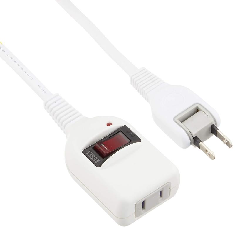 エスコ(Esco) ESCOAC125V/15Ax3m延長コード(雷サージ・ブレーカー付) EA815GL-103A定格…15A・125V(1,500W)　コンセント…2P×1口　スイッチ…1個(ブレーカー内蔵)スイングプラグ(絶縁カバー付...