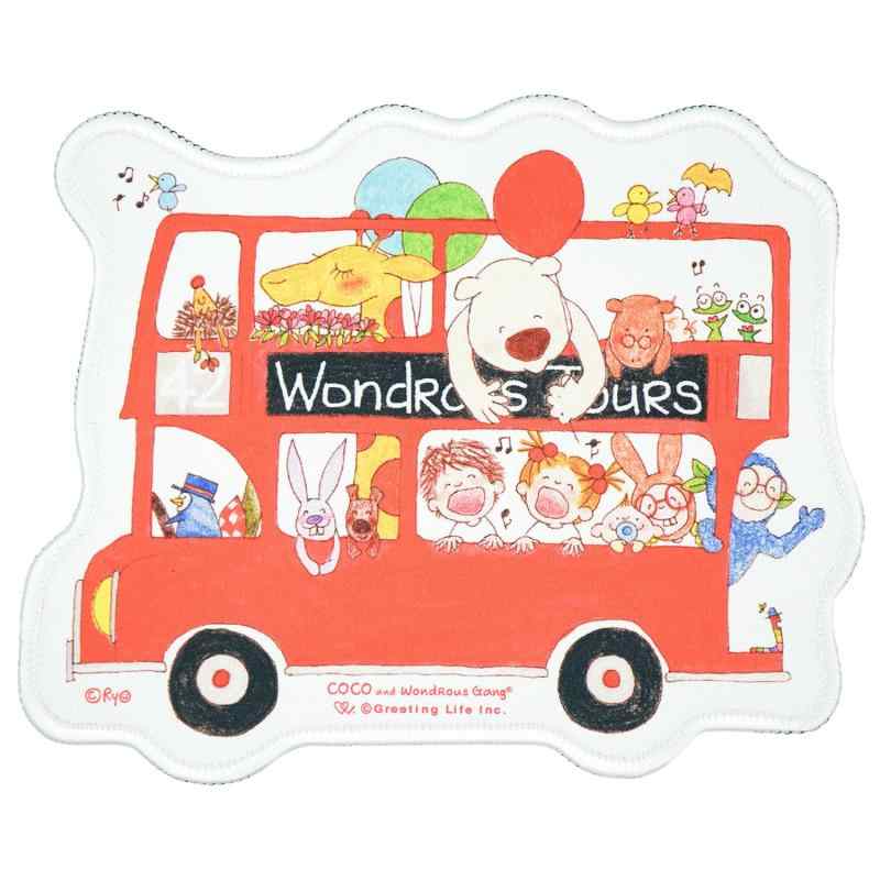 ココちゃん グリーティングライフ マウスパッド バス RYZ-1088 レッドココちゃんのかわいいマウスパッド本体サイズ：168×208mm光学式マウス対応裏面：ゴム