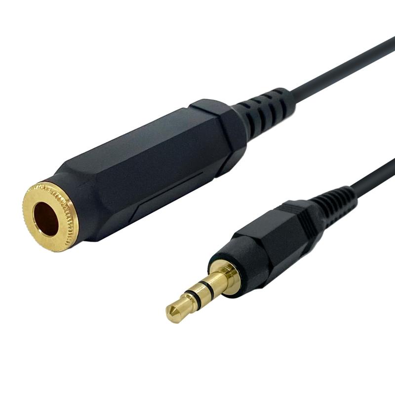 3.5mm 6.3mm 変換ケーブル 6.3mm ステレオ標準ジャツク(メス)→3.5mm ステレオミニプラグ(オス)変換ケーブル 0.3m VM-4110-B036.3mmのステレオ標準プラグのヘッドホンなどを3.5mmステレオプラグに変...