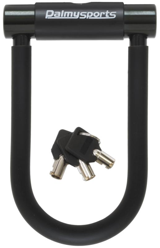Palmy Sports(パルミースポーツ) アルミシャックルロック・R((ブラック) YD-4423サイズ:(約)190mm×120mm(U字アーム径:Φ16mm (カバー含む))製品重量:(約)315g素材:アルミ合金、エラストマー樹脂...