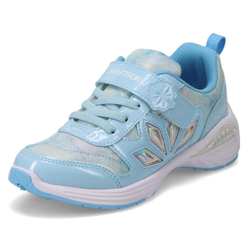 瞬足(シュンソク) ガールズ キッズ 女の子 子供靴 軽量 足長 美脚 16~24cm 2E LEC 8440スニーカー靴幅: 2E （標準）軽量（当社比）瞬足独自の左右非対称ソールで左回りのコーナリングで高いグリップ力を発揮足長・美脚効果...