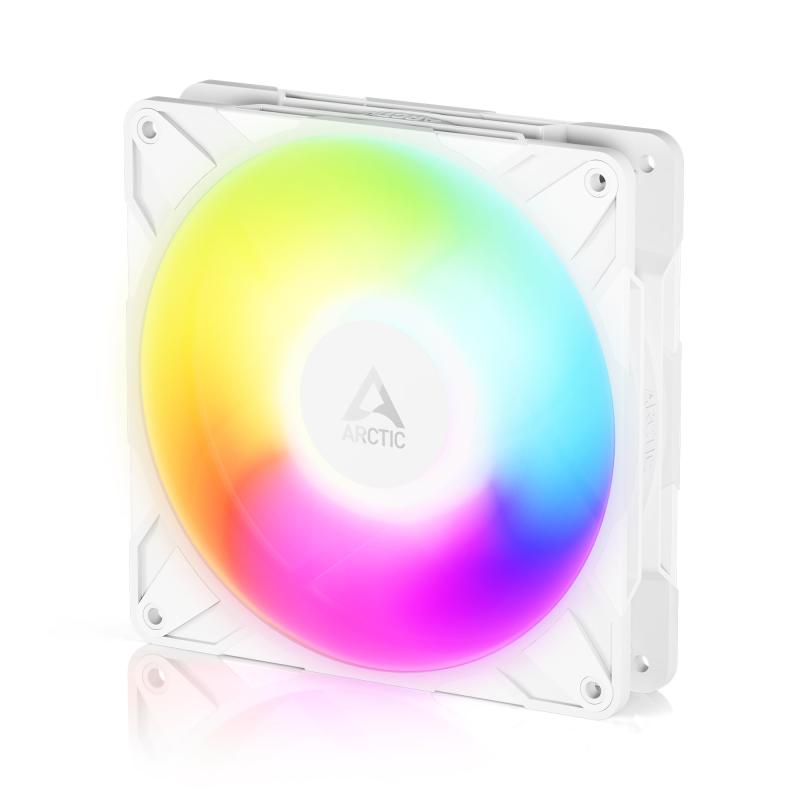 ARCTIC P14 Pro Reverse A-RGB - 逆エアフロー対応 プレミアム 140 mm PWM ファンY ケーブル（PST）付属 回転数：400～2650 RPM0 RPM（PWM 5％ 未満）対応 5V デジタル RGB...