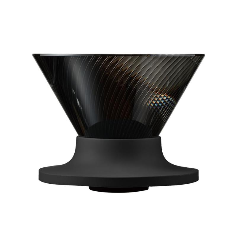HARIO(ハリオ) V60 ドリッパー NEO 1~2杯用 トライタン 樹脂 スパイラルリブ ブラック 日本製 VDN-01-B【V60ドリッパー新モデル】NEOには72本の繊細なリブを施し、底部で9本に集約する独自構造を実現。お湯は壁全...