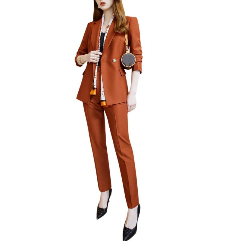 [ByFshow] レディーススーツ パンツスーツ スーツ レディース ジャケット フォーマル 上下 セットアップ 洗える 通勤 入学式 入園式 卒業式素材構成: ポリエステル　サイズ：XS～XXXLセット内容：ジャケット×パンツの2点セッ...