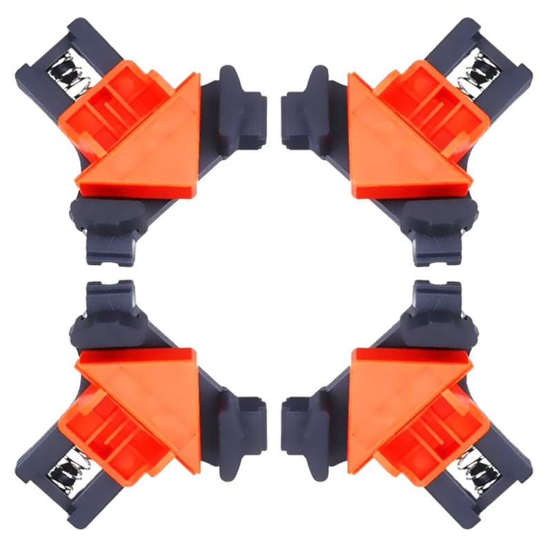 コーナー クランプ 木工コーナークランプ 90° 直角固定 クリップ コーナーリテーナー 木工ロケーター 直角ホルダー 木工用 多機能 固定 クランプ 木工定規 直角定規 DIY 工具 仮止め 各種木製品内容：コーナー クランプ 4pcs ...