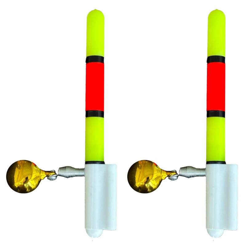 PLEAVIT 竿先ライト 穂先ライト 2色【視認性抜群の2カラー】 赤と緑の2つの蛍光カラーを採用したこの穂先ライトは、夜釣りにおいて視認性を確保し、アタリを見逃す心配がありません。暗闇でもしっかりと竿先を確認できるので、釣りに集中でき、...