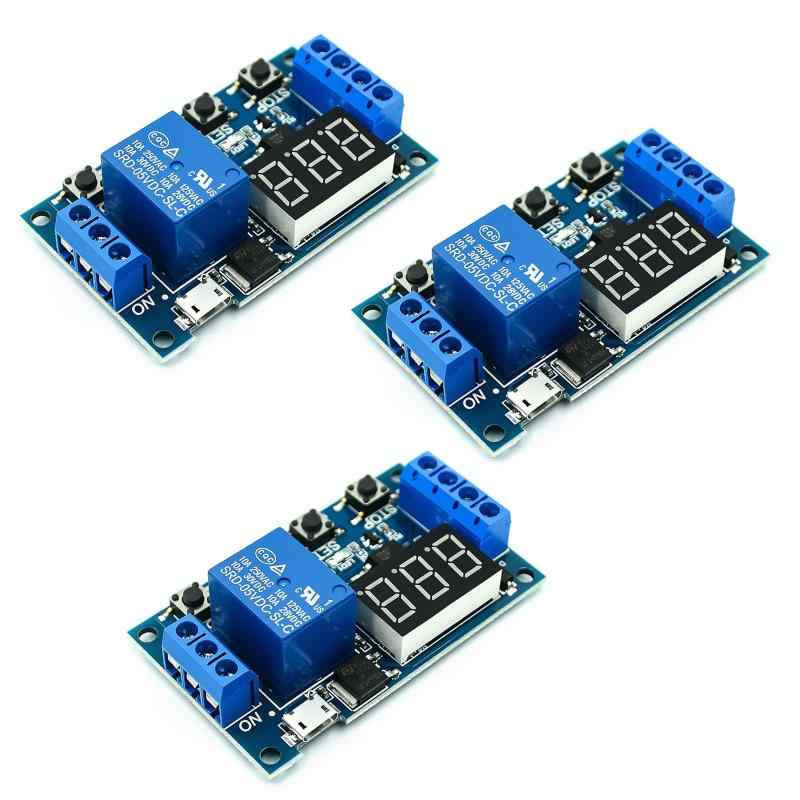 TVETE オートメーションリレー タイマーリレー モジュール 【3個入り】DC 6V-30V LEDディスプレイ タイマースイッチ モジュール デジタル遅延タイマー コントロールスイッチ 便利な操作性 使い【製品パラメーター】オートメーシ...