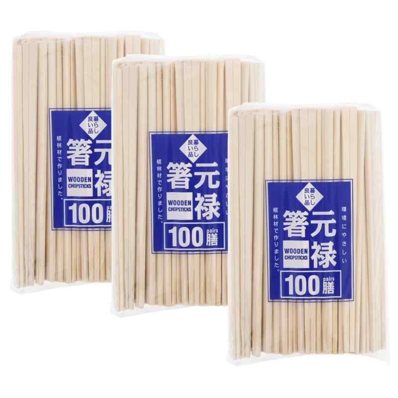 スリーキューブ 割り箸 暮らし良い品 業務用 元禄箸 袋なし 使い捨て 約20.3cm 100膳入×3セット 計300膳本体サイズ:約20.3×1.3×0.4cm(1膳あたり)本体重量:約1185g素材・材質:(箸)アスペン、(外装)ポリプ...