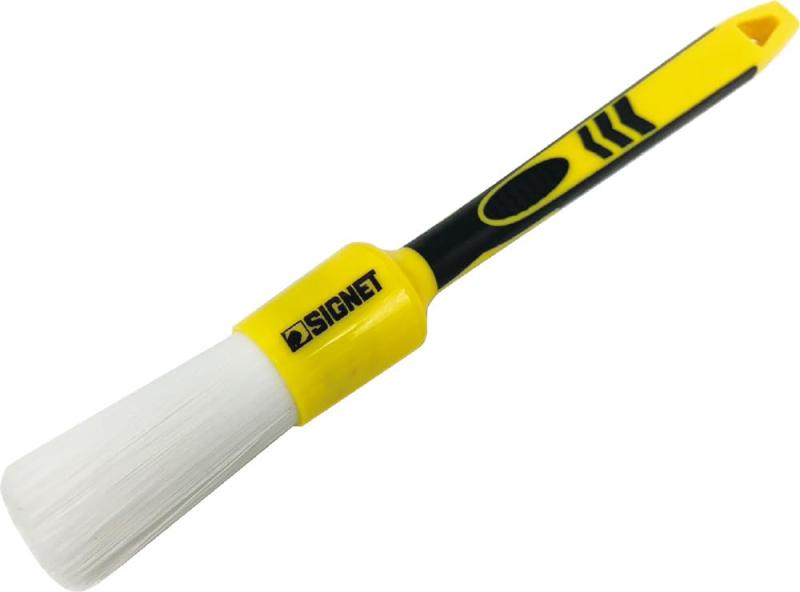 SIGNET シグネット ディテールブラシM ホワイトペット 全長222mm 洗車用品 乾湿両用 45642ブラシ材質：ホワイトPET、ハンドル材質：PP、NBR全長(mm)：222、ハンドル長(mm)：176、ブラシ長(mm)：46、ブラ...