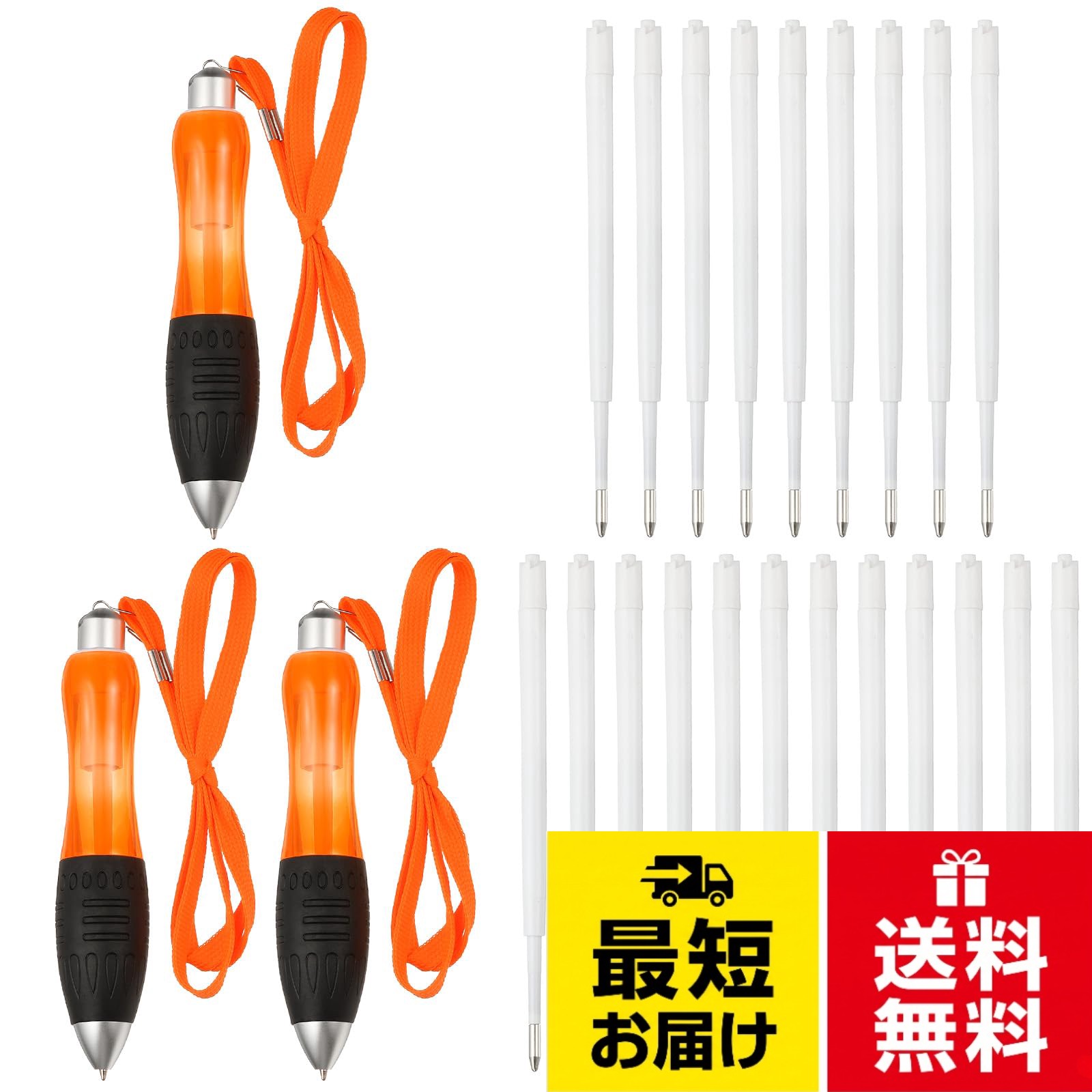 PATIKIL Heavy Weighted Ballpoint Pen Retractable Wide Grip Thick Pen with Strap for Hand Tremors