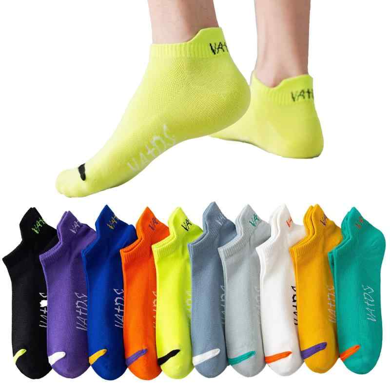 [Hanmeimei] 靴下 メンズ【抗菌 防臭 吸汗 綿】 春夏 スポーツソックス 吸汗10足セット 7足セット 5足セット 24-28cm カラフルソックス アウトドアソックス カジュアル【しっかりとした中厚手の生地】速乾性とに優れたコ...