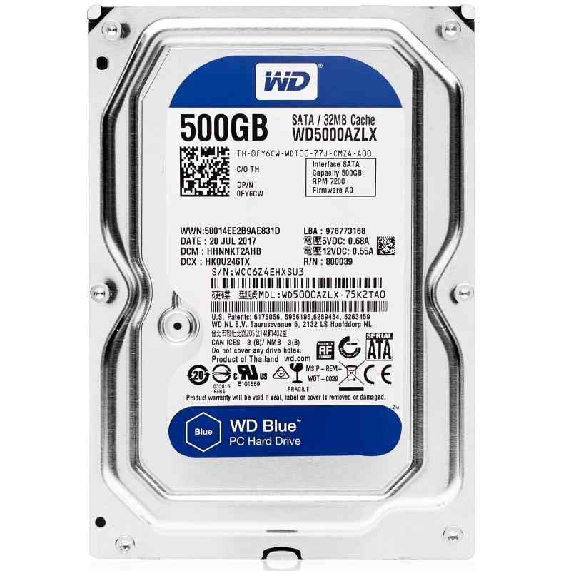 ウエスタンデジタル HDD 500G HDD 500G-7200RPM SATA 6Gb/s 32MB Cache 3.5/inchs内蔵ハードディスク シルバー シリーズ WD5000AZLX-75K2TA0, PC HDD/デスクトップ...