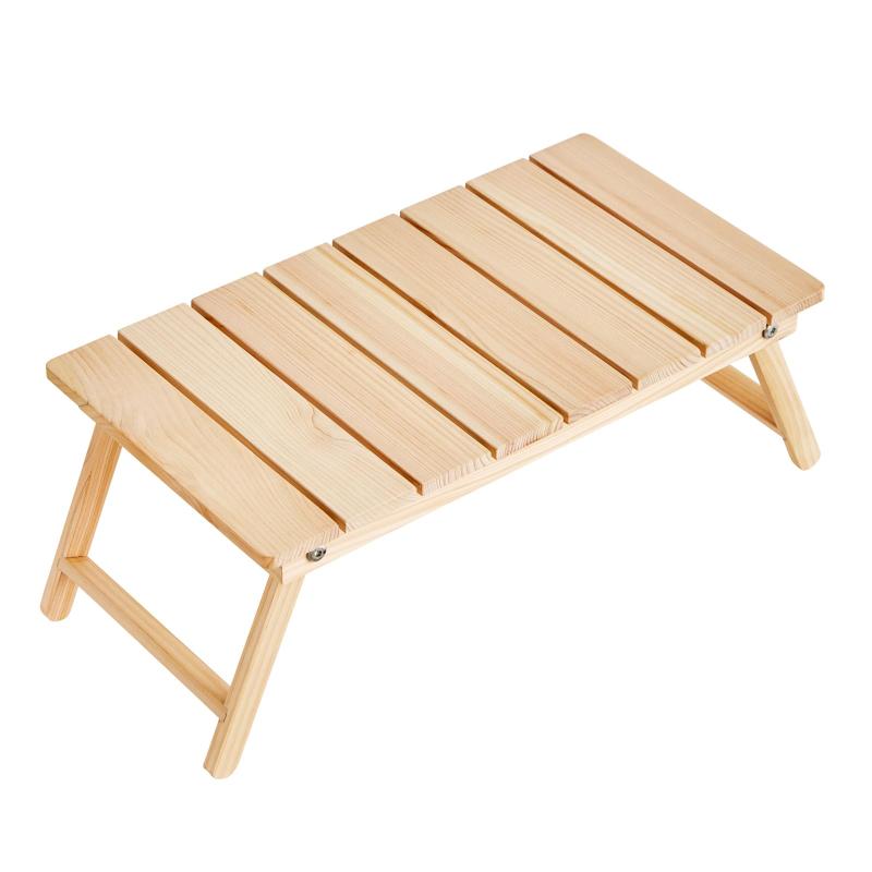 千羽良木 アウトドア テーブル 折りたたみ ミニ ローテーブル キャンプテーブル レジャーテーブル 国産檜 木製 軽量 コンパクト 頑丈 アウトドア ピクニック 運動会 BBQ ハイキング 幅48.5奥【仕様】組立サイズ:約幅48.5×奥行...