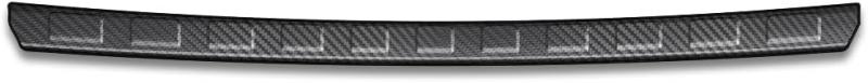 YOURS(ユアーズ): C28 セレナ 専用 リアバンパーガードガーニッシュ [1PCS] カーボン柄 ステンレス 採用 SERENA ラゲッジ 保護 トランク カスタム 内装 パーツ アクセサリー ドレスアップ 日産 ニッ適合車種：日産...