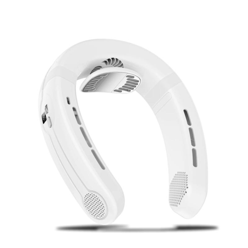 ネッククーラー 首掛け扇風機 冷却プレート付き 3段階風量調節 4400mAh大容量 Type-C充電 LED表示 軽量 XMN 携帯便利 おしゃれ 熱中症対策 長時間使用【首元を効果的に冷却】冷却プレート付きで首元の体温を下げ、暑い日でも...