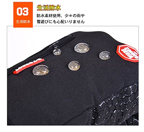 サイズ：Lorigin 防寒 防風 グローブ 冬用 手袋 ウィンタースポーツやバイク 自転車に 生活防水 着用のままでスマホ操作対応 (Lサイズ) TG02-L / スポーツの,保護 / Large