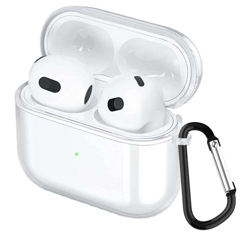 TOORQR For AirPods 第4世代 ケース カバー AirPods 4 シリコン素材 ケース 保護カバー 防水 防塵 落下防止 キズ防止 全面保護 軽量 カラビナ付き