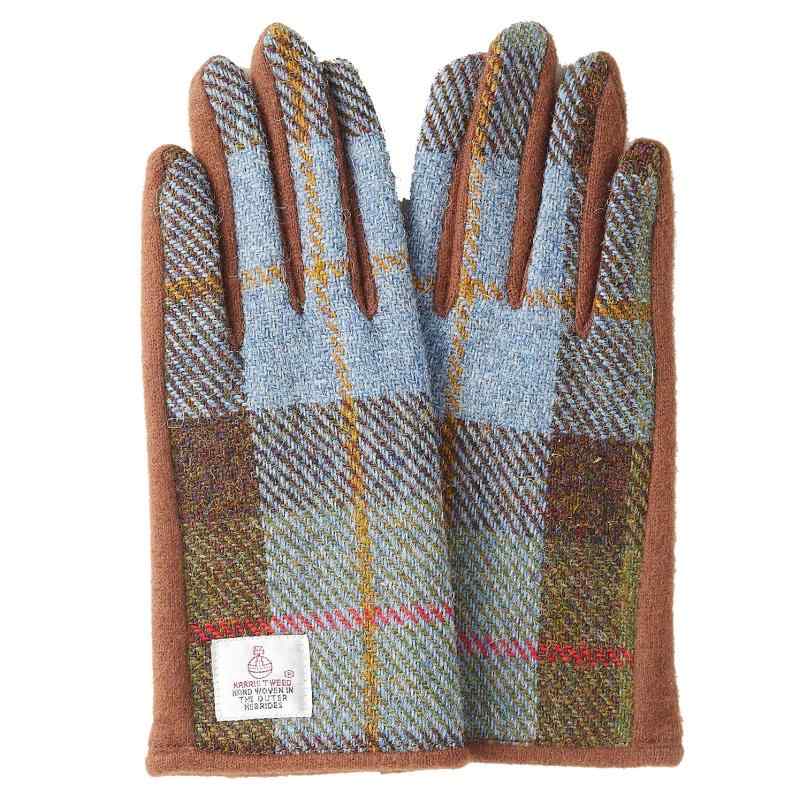 [7th HEAVEN] 【ハリスツイード】HARRIS TWEED レディース スマホ対応 手袋 ジャージーニット AY-15AWGL-003甲生地：ウール100％（ハリスツイード生地 ）手の平側：ウール80％ナイロン20％ （スマホ対応...