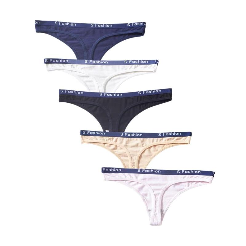 [BEKYNI] ショーツ レディース Tバック 綿 コットン スポーティ 快適 蒸れない 天然素材 敏感肌 女性下着 5枚セット