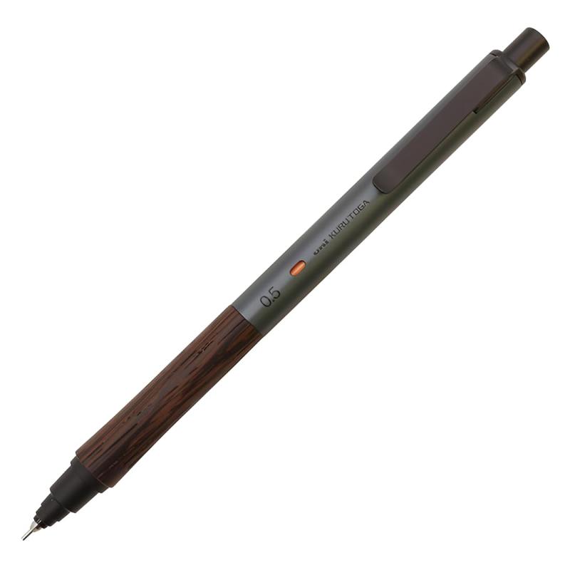 三菱鉛筆 クルトガ ウッド KURUTOGA Wood 0.5mm シャープペン 木製グリップ アルミ軸重厚感のある色みと木目にこだわった木製のグリップと精緻なメタルボディより安定した書き味を実現する機能性芯径：0.5mm
