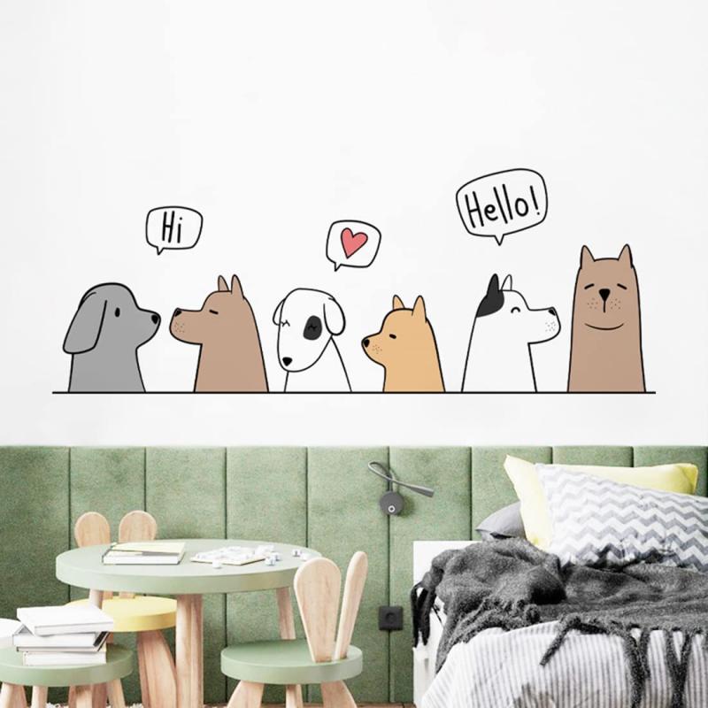不二玩家 ウォールステッカー かわいい 犬 動物 飾り シール式 装飾 おしゃれ 壁紙【パッケージ仕様】受け取った製品：30cmx60cmx1pcs。仕上がりサイズ：完成品のサイズはラストサイズの写真をご覧ください。お好みによって自由に組み...