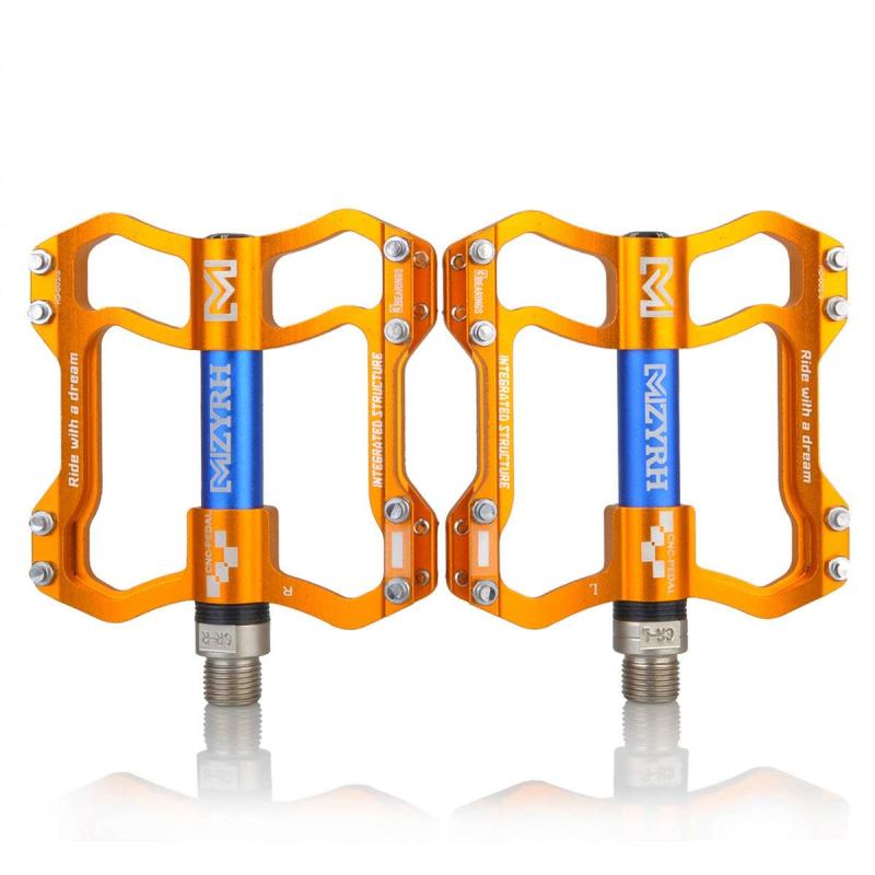 【ThinkTop】3つのベアリング 自転車ペダル 超軽量 高强度 車軸 9/16" アルミ合金 潤滑油 ロードバイクMTB マウンテンバイク耐久性よい：材質：本体：マグネシウム　車軸：クロムモリブデン鋼　ネイル：アルミ合金。3つ...