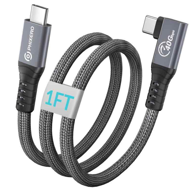 Thunderbolt 4ケーブル用ケーブル、PHIXERO 40GbpsデータUSBC-USBCケーブルは8K@60Hzまたはデュアル4Kディスプレイをサポート、PD 100W充電、MackBook、ipad Pro、Thunderbol...