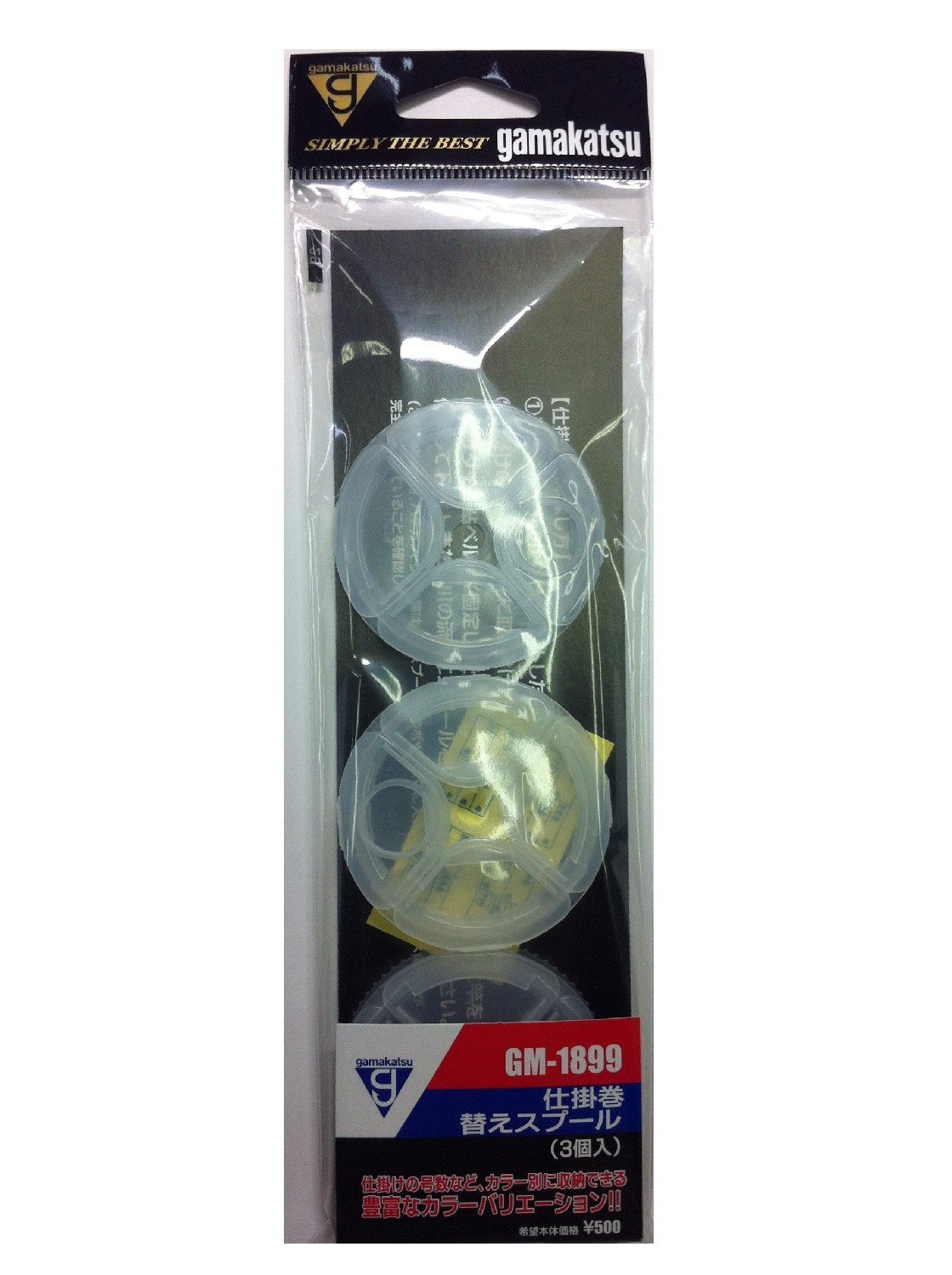 主な対応魚種:全魚種対応。規格:50×50mm。素材:ポリプロピレン。入り数:3個。カラー:ホワイトがまかつ(Gamakatsu) 仕掛け巻き 仕掛巻替えスプール 50×50mm 3個 ホワイト GM1899 / 50×50mm