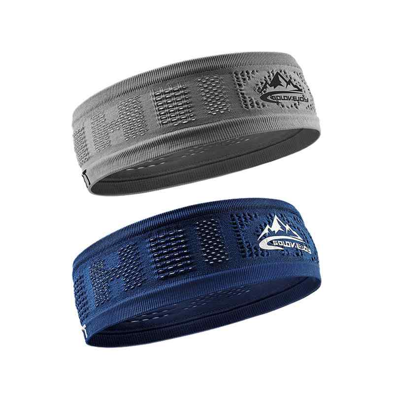SunGoddy ヘッドバンド ヘアバンド 2枚セット スポーツ メンズ レディース 吸汗速乾 高弾力できつくない 抗菌防臭 伸縮性 通気性あり ランニング ヨガ ジム 筋トレ アスレチック 軽量 薄型 洗